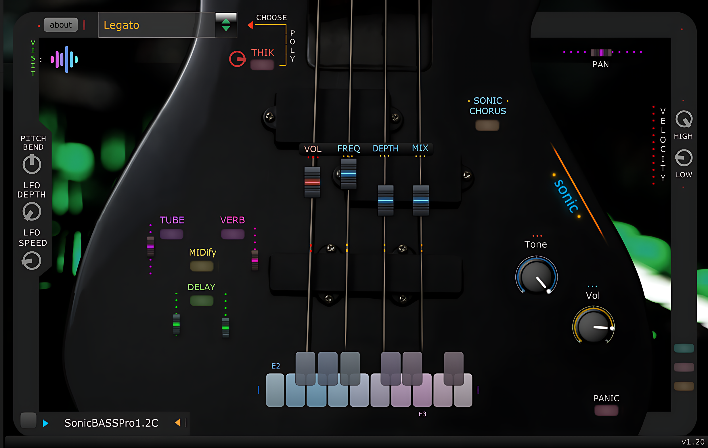 Sonic BASS Pro - electric bass VST plugin