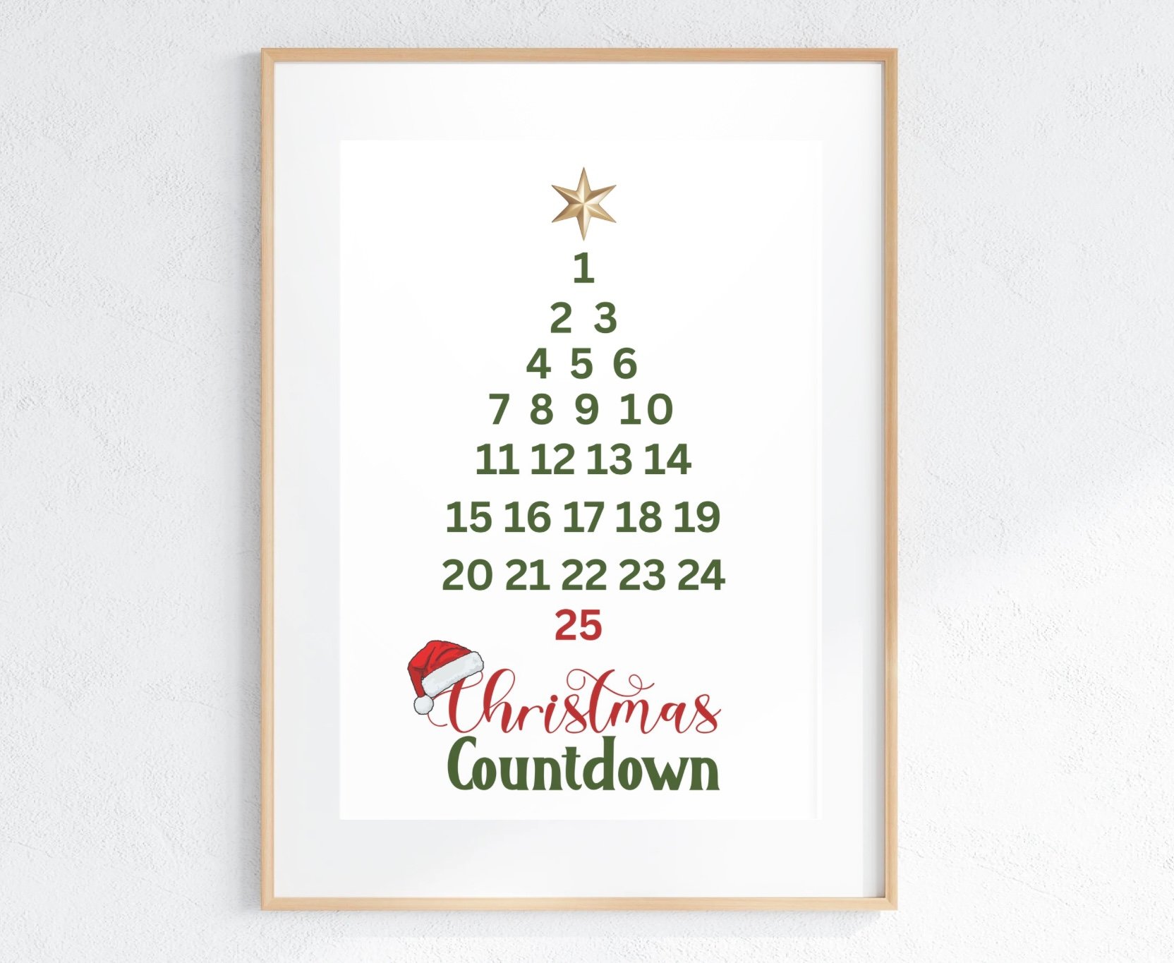 Christmas Countdown Printable | Kids Advent Calendar Activity | DIY ...