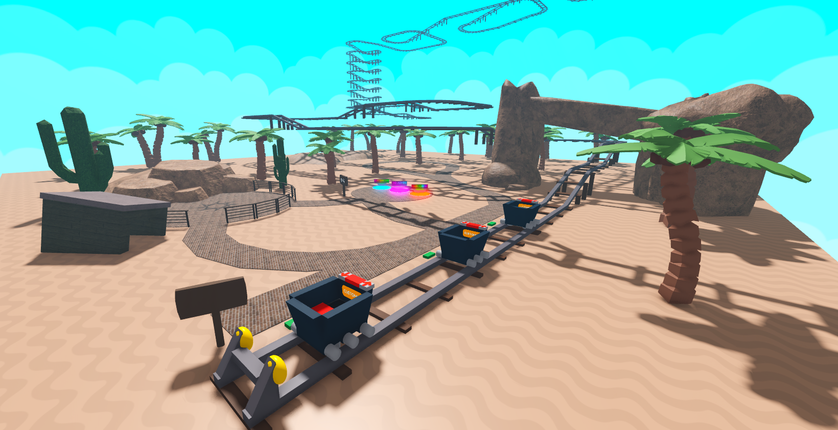 [SCRIPTED] Roblox Cart Ride Obby Template Game