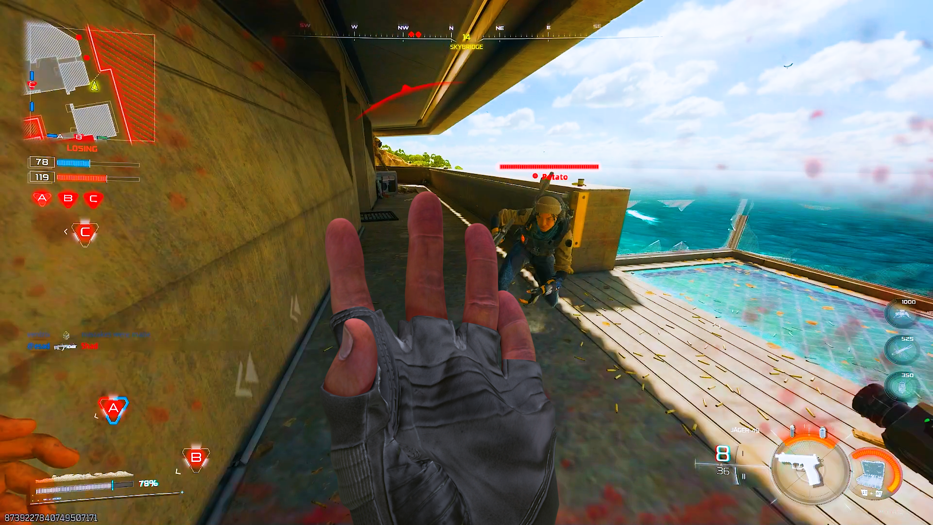 Face Wipe Hand Gesture