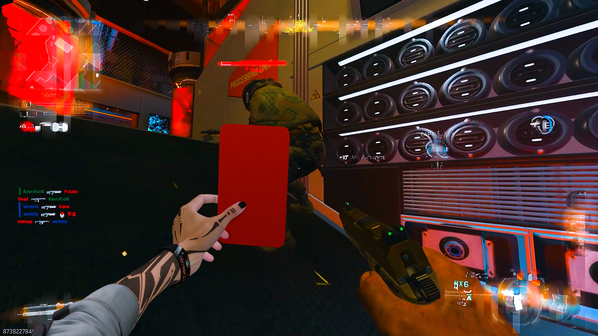 Red Card Hand Gesture