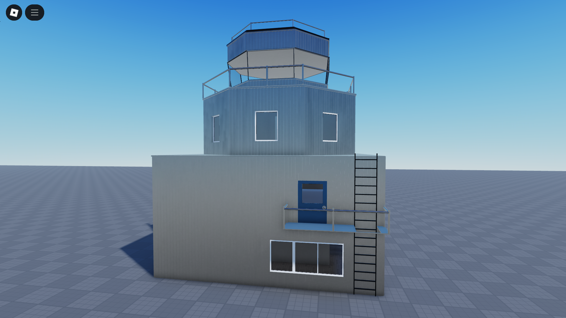 Airport Control Tower – Roblox Enterable Building Asset