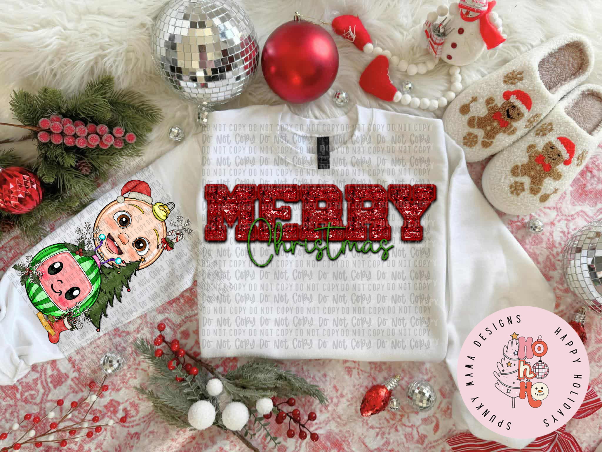 Coco Melon Merry Christmas Digital PNG Design With Sleeve - Payhip