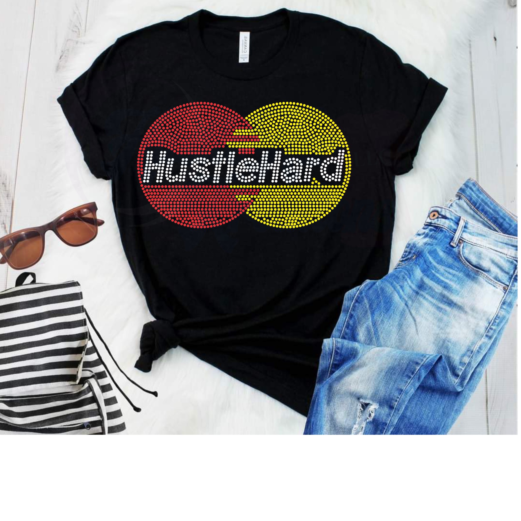 HHK Hustle Hard Rhinestone Transfer - Payhip
