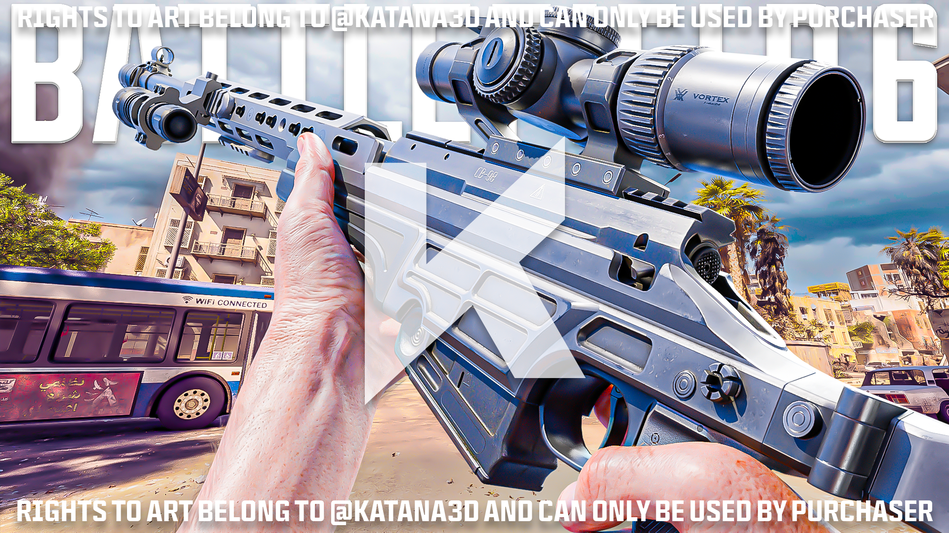 BF6 Battlefield Thumbnail - Black SV98 (Text NO Text) - Payhip