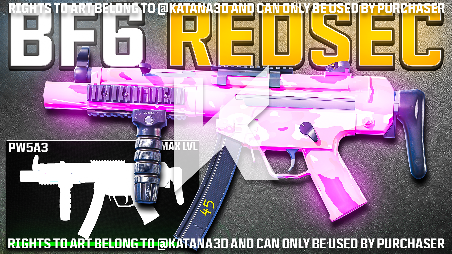 BF6 Battlefield Thumbnail - Redsec PW5A3 (3 Versions) - Payhip