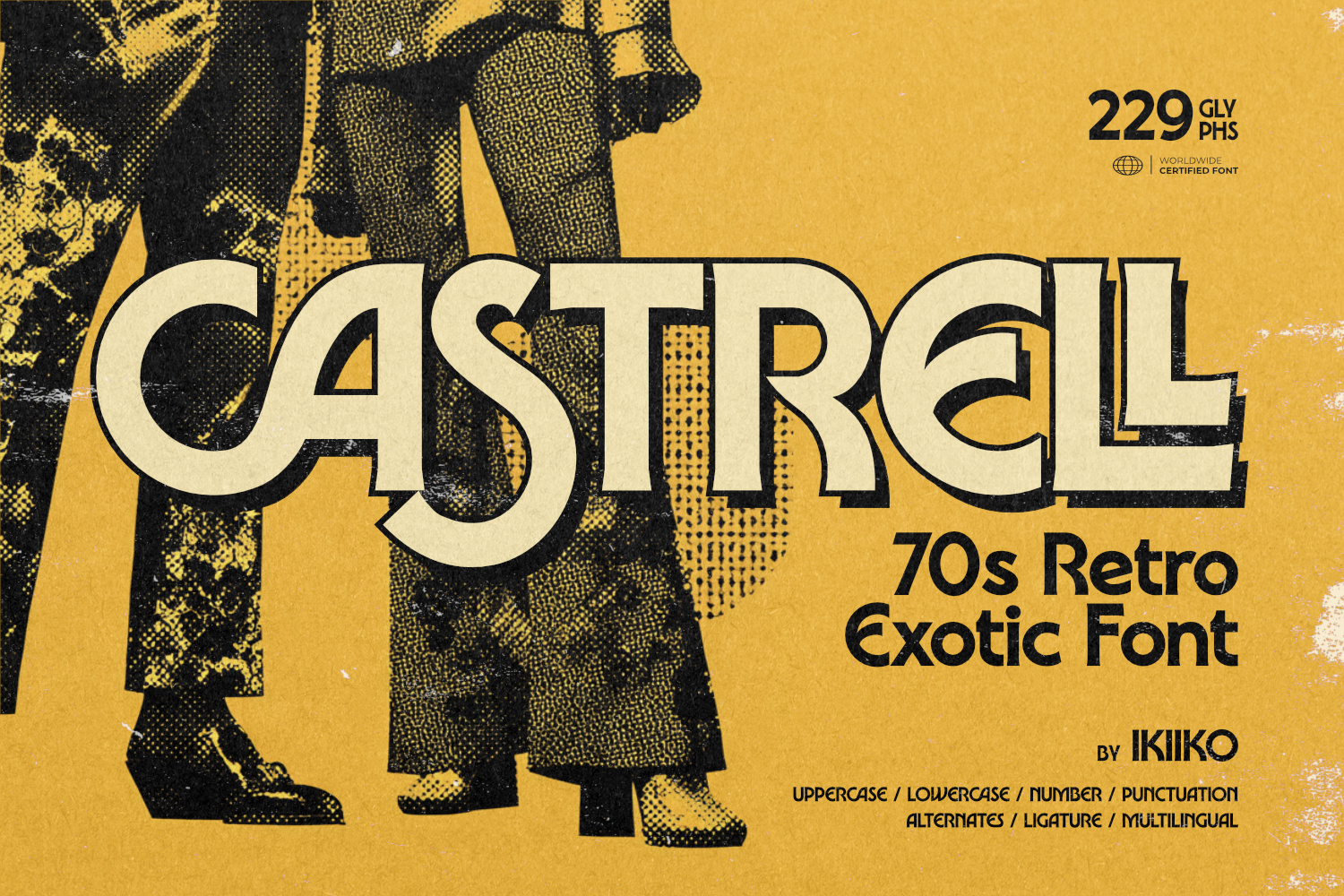 Castrell - 70s Retro Exotic Font