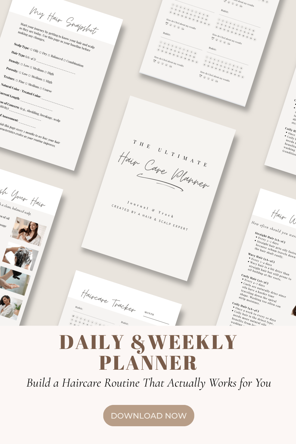 The Ultimate Hair Care Planner (Digital Download) - Payhip