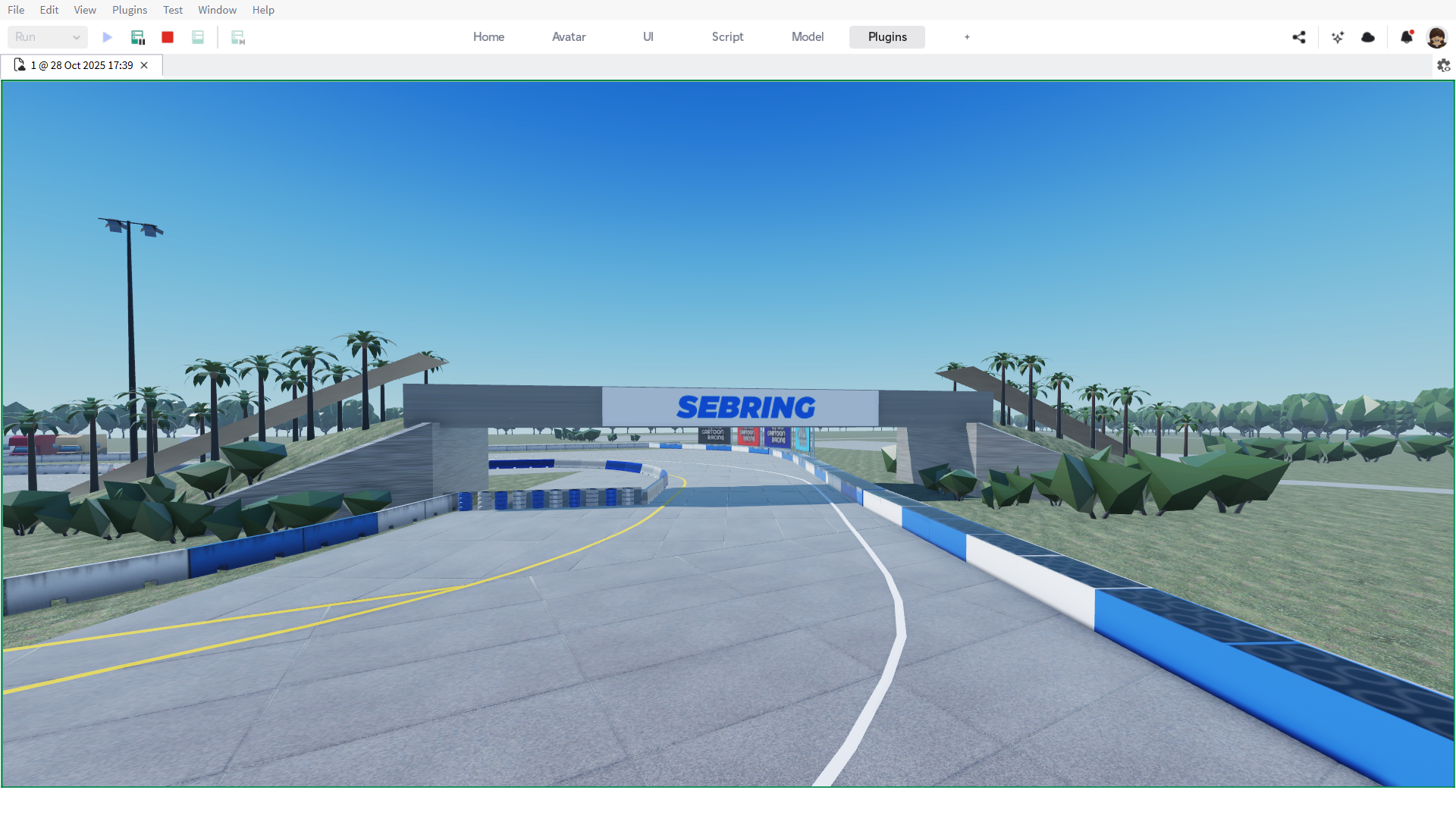 Sebring Race Circuit – Roblox Stylized Racing Track