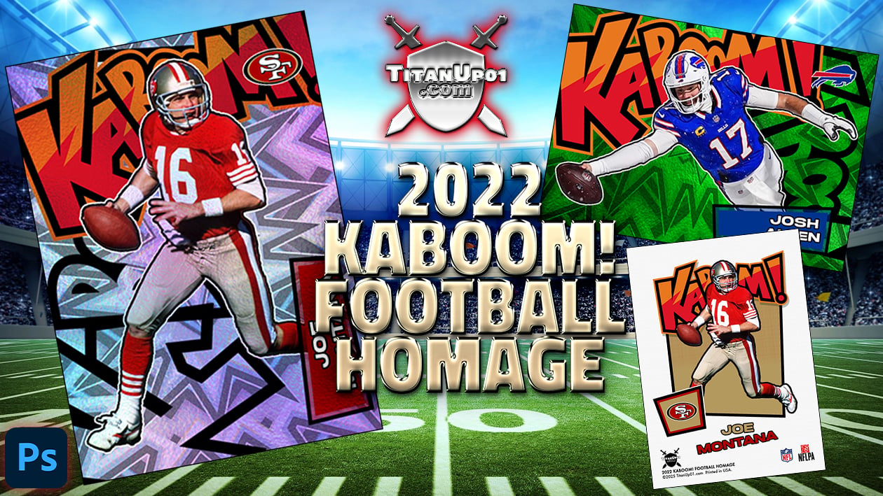 2022 KaBoom! Football Homage Photoshop PSD Templates