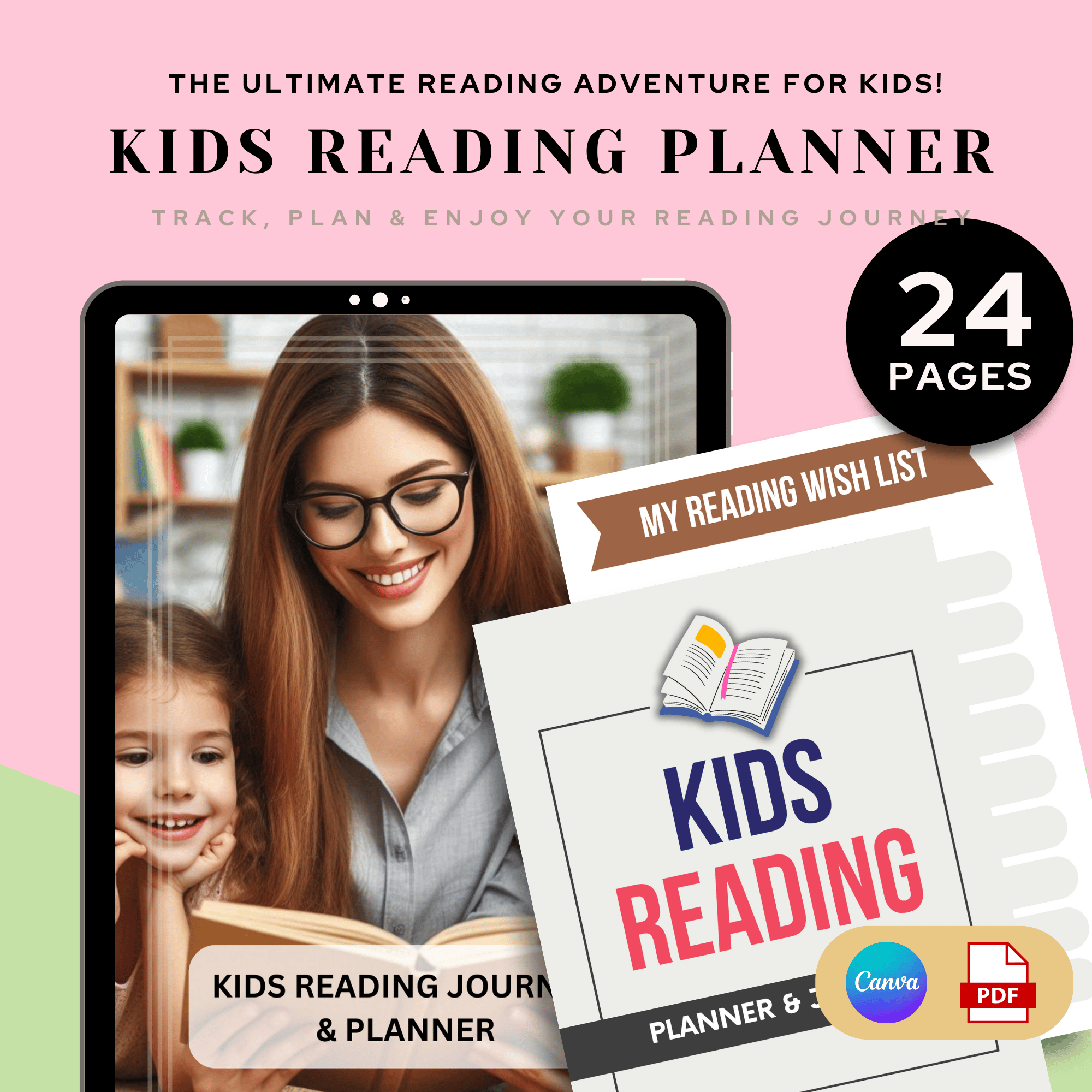 Kids Reading Planner and Journal | Fun and Engaging Reading Tracker ...