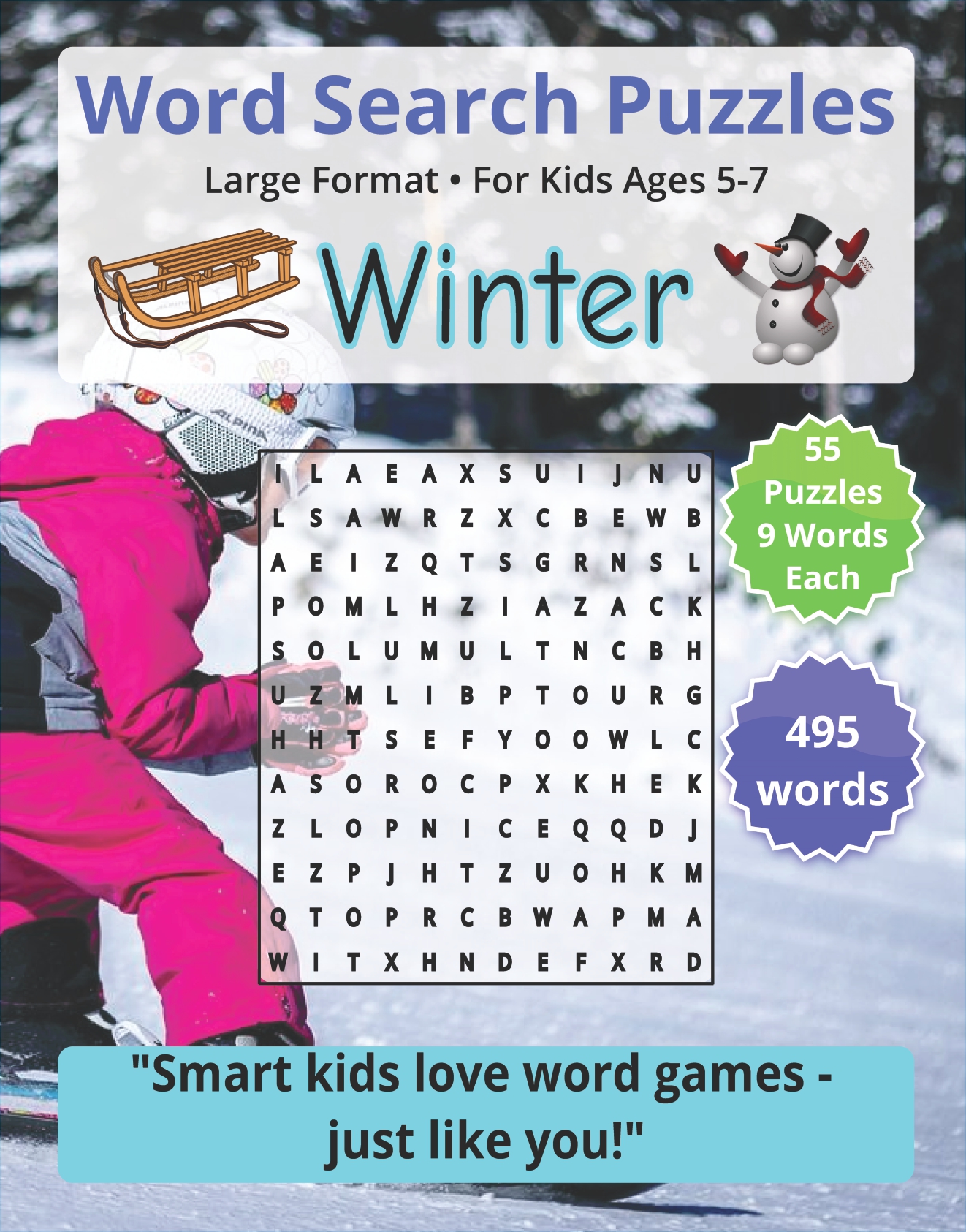 Winter: Word Search Puzzle for Kids Ages 5-7 - Printable Activity PDF ...