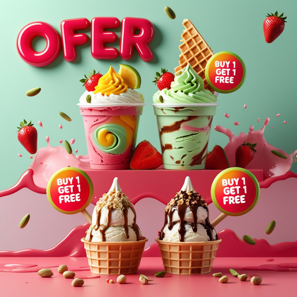 Ice cream and waffle offer - Payhip