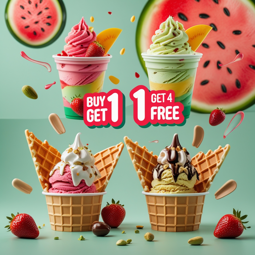 Ice cream and waffle offer - Payhip