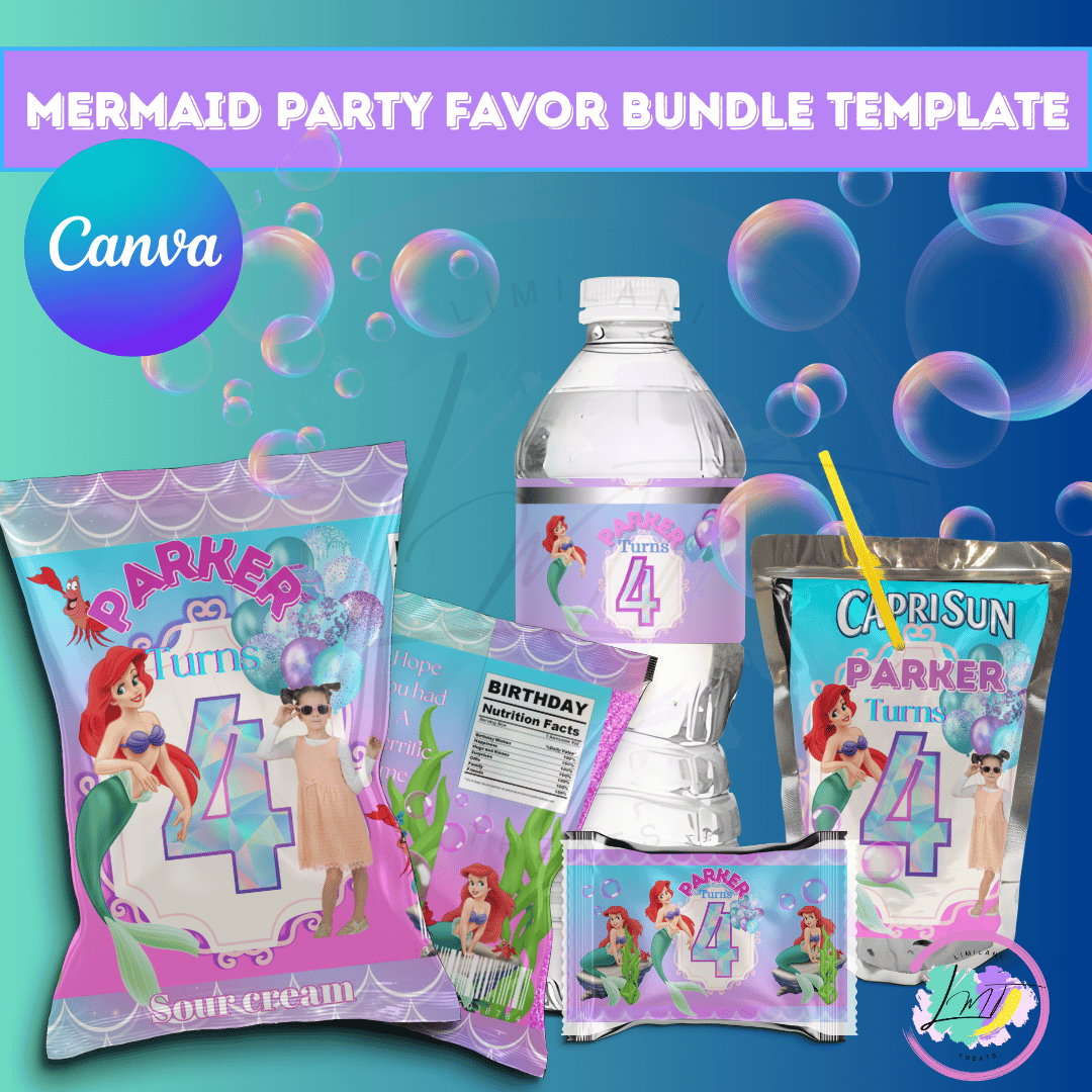 Mermaid party favor bundle - Payhip