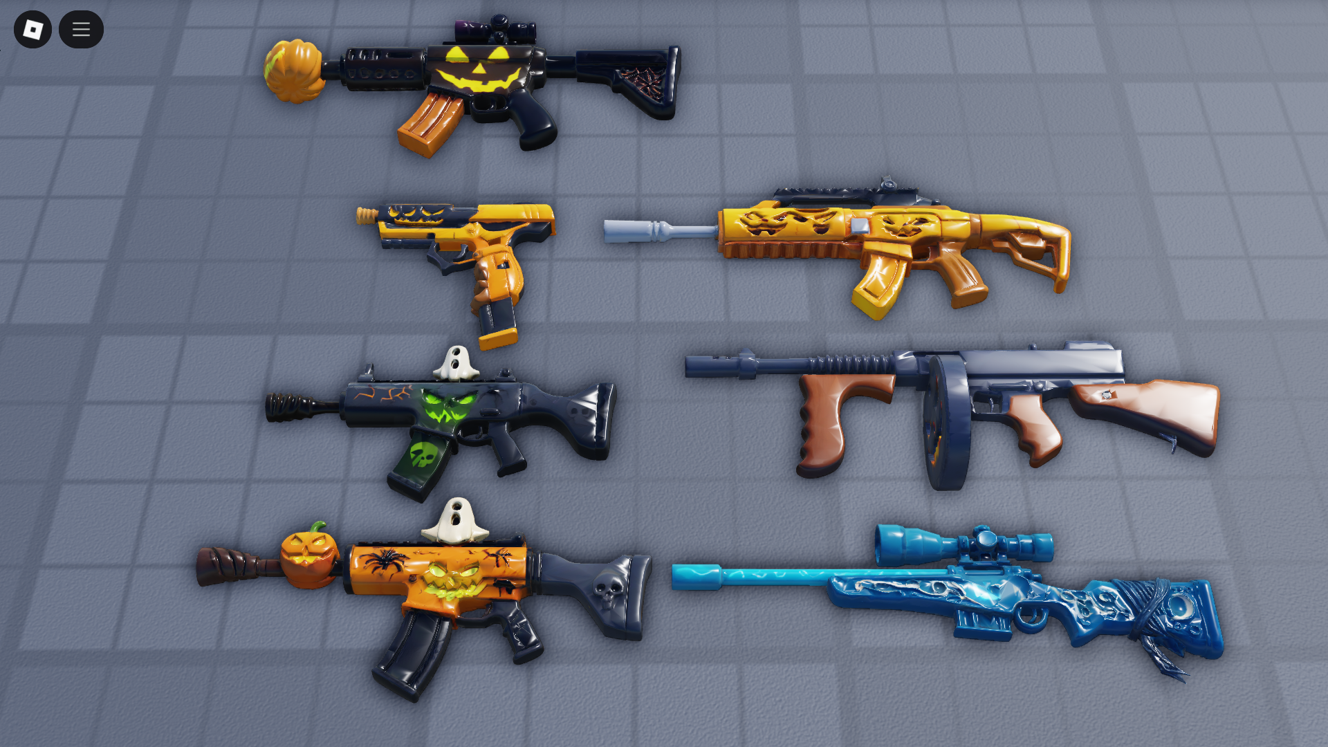 Halloween Guns Pack – Roblox Low Poly Themed Weapon Pack