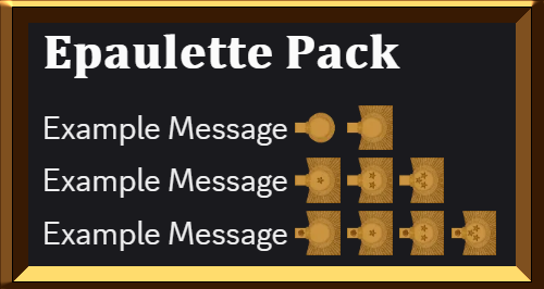 Epaulette Pack - Napoleonic Ranks - Payhip