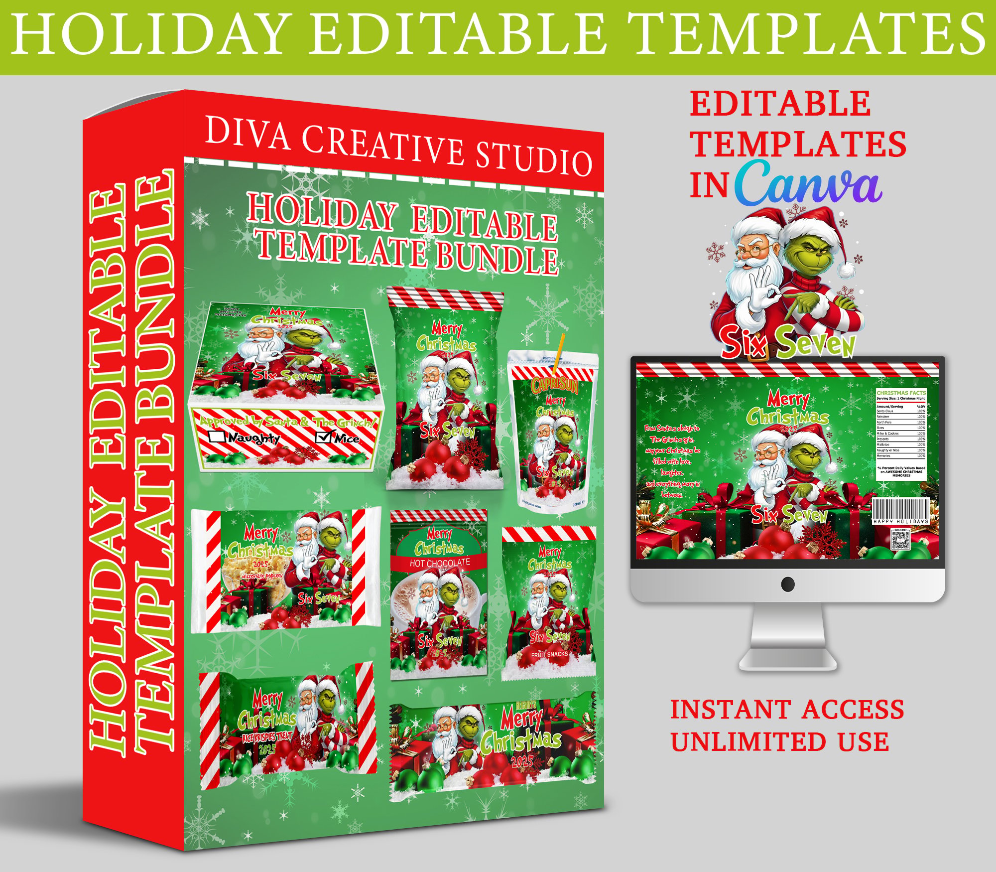 Diva Creative Vault by Diva Creative Studio - Christmas Templates