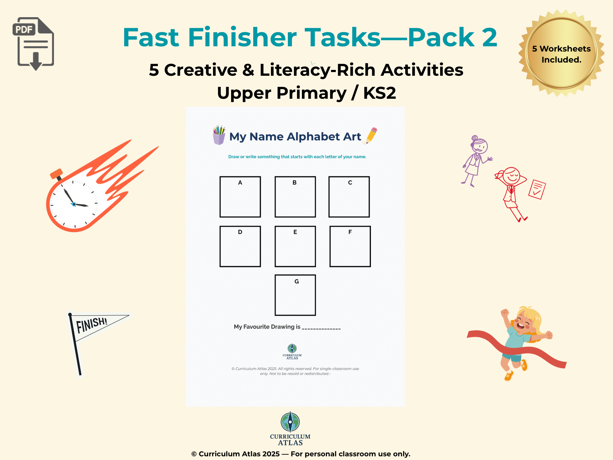 Fast Finisher Activities Pack #2 (Drawing & Writing Tasks) - Payhip