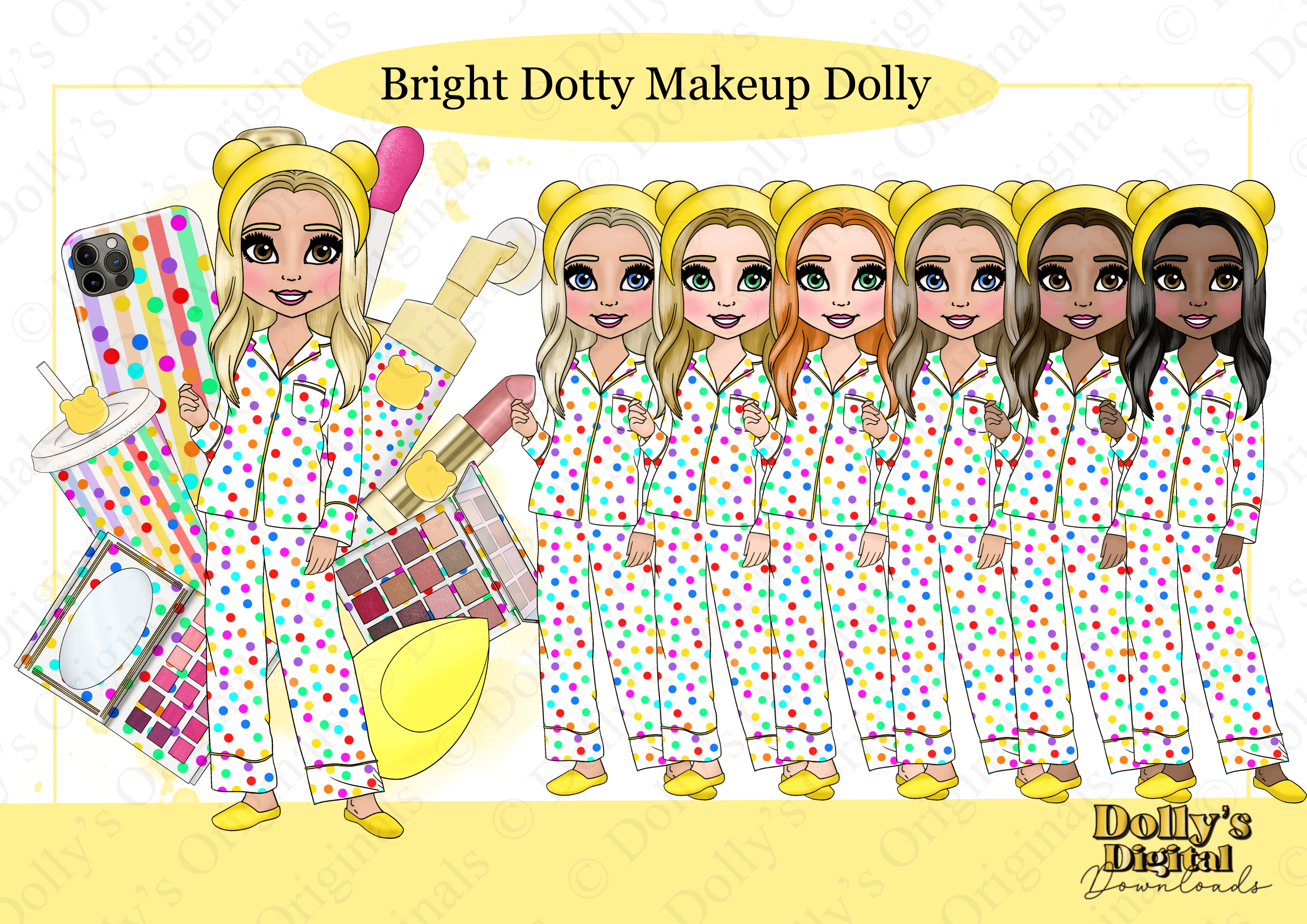 Bright Dotty Makeup Dolly - Payhip