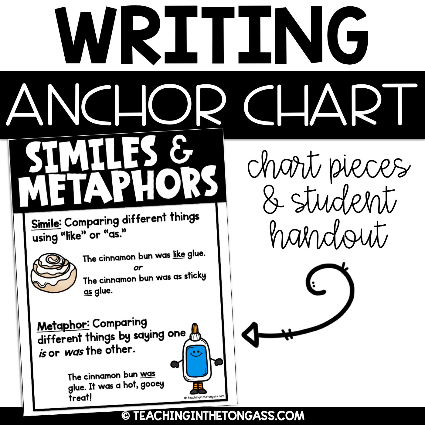 Similes and Metaphors Writing Poster Anchor Chart - Payhip