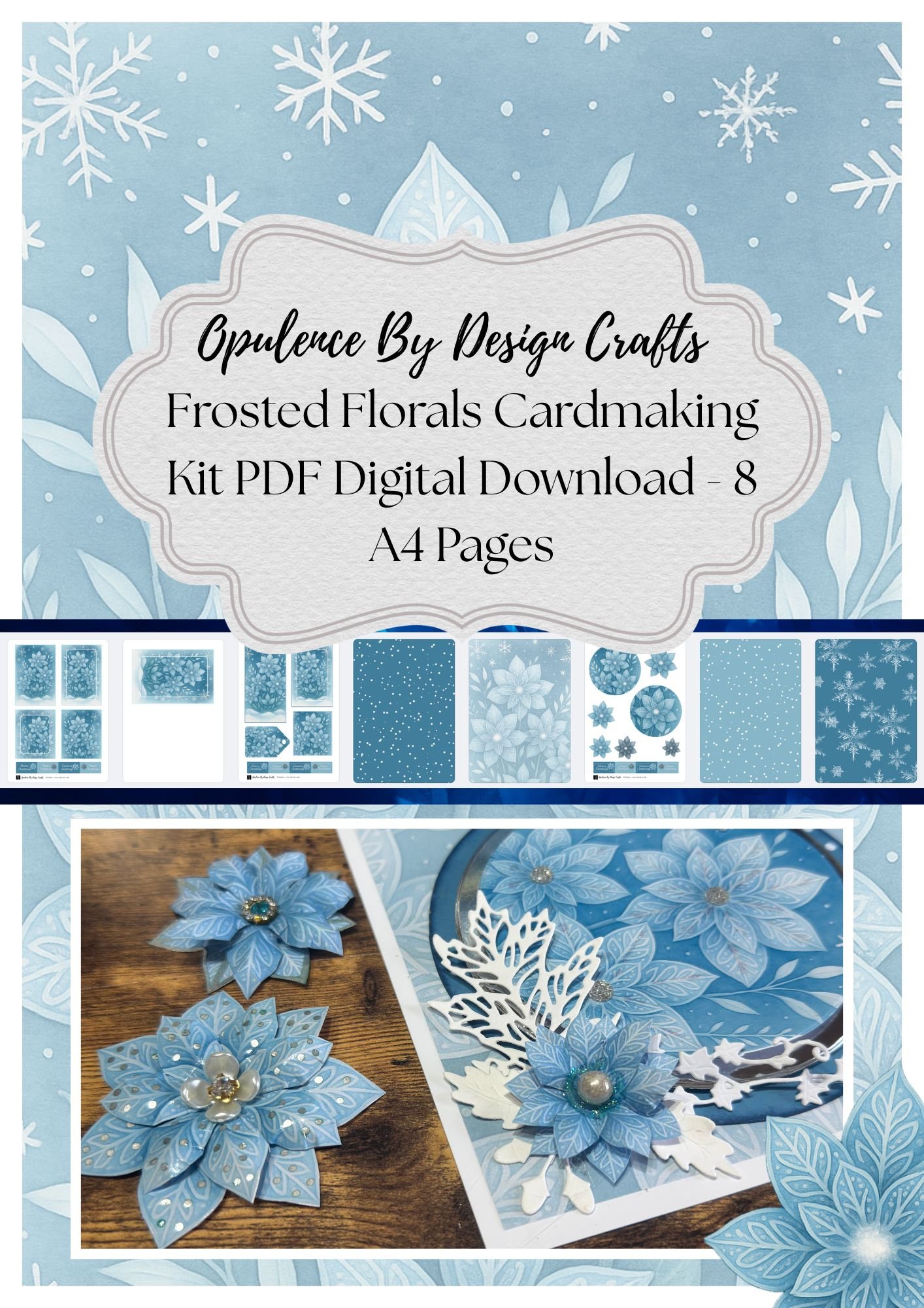 Opulence By Design Frosted Florals Cardmaking Kit PDF Digital Download ...