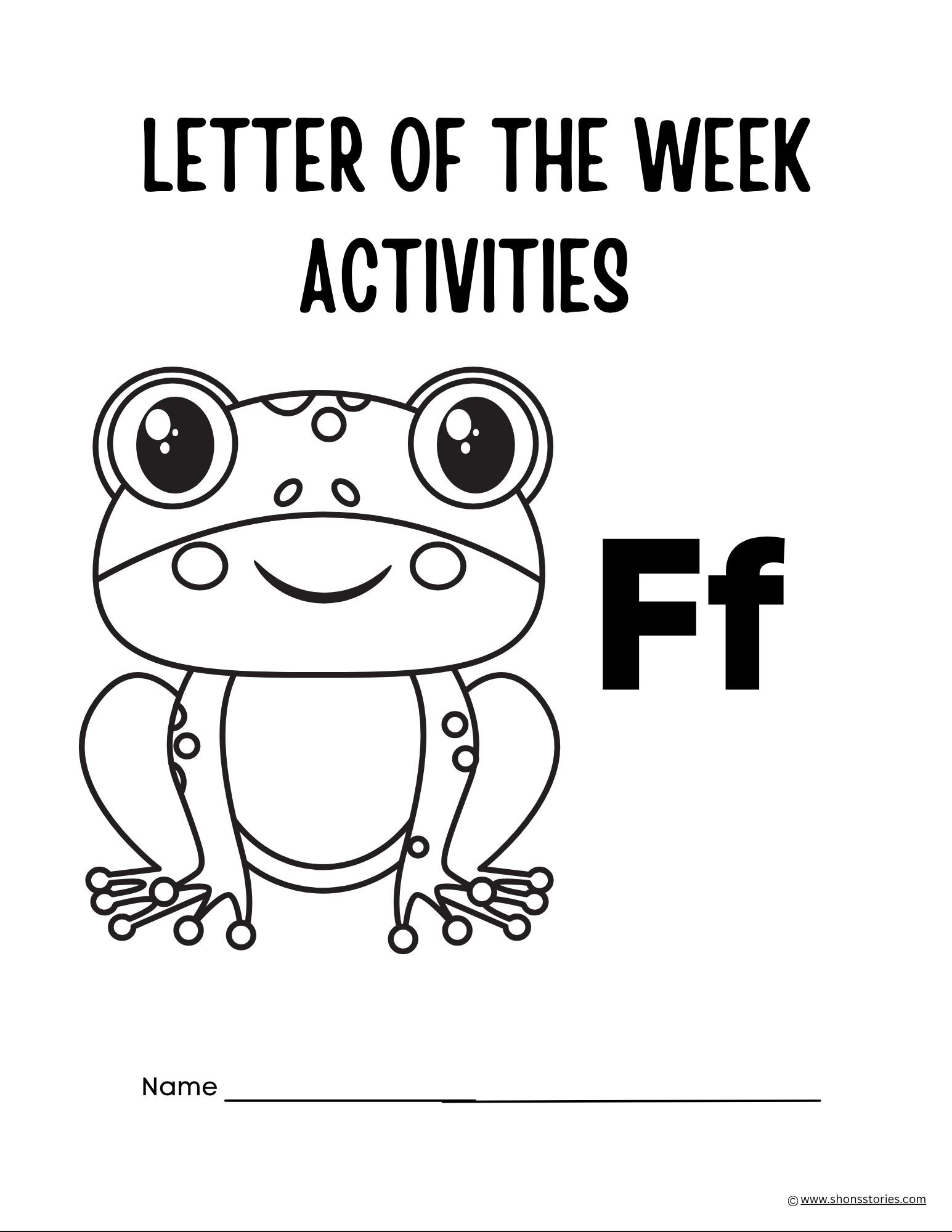 Letter F Worksheet Packet – Alphabet Tracing & Beginning Sounds ...