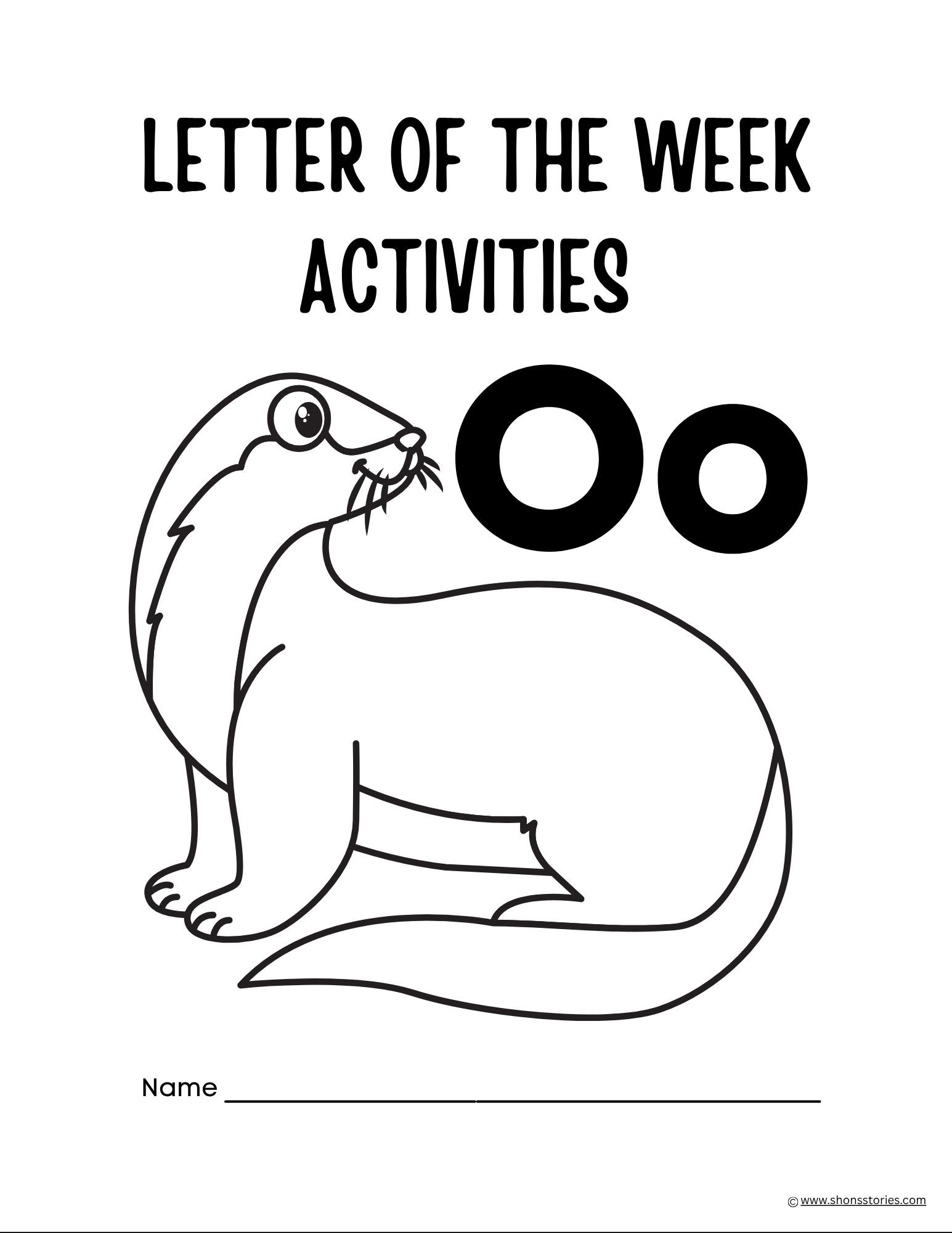 Letter O Worksheet Packet – Alphabet Tracing & Beginning Sounds ...