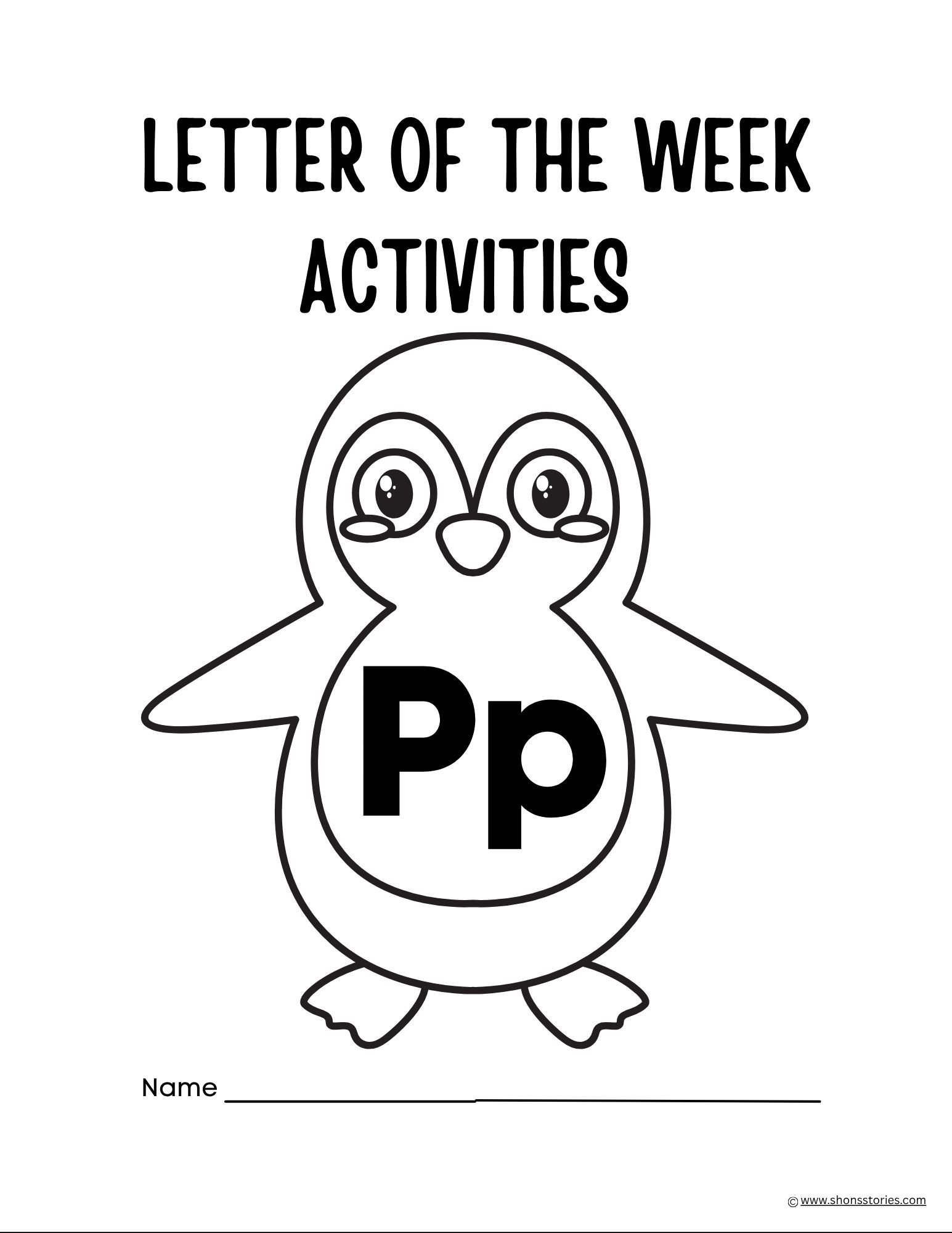 Letter P Worksheet Packet – Alphabet Tracing & Beginning Sounds ...