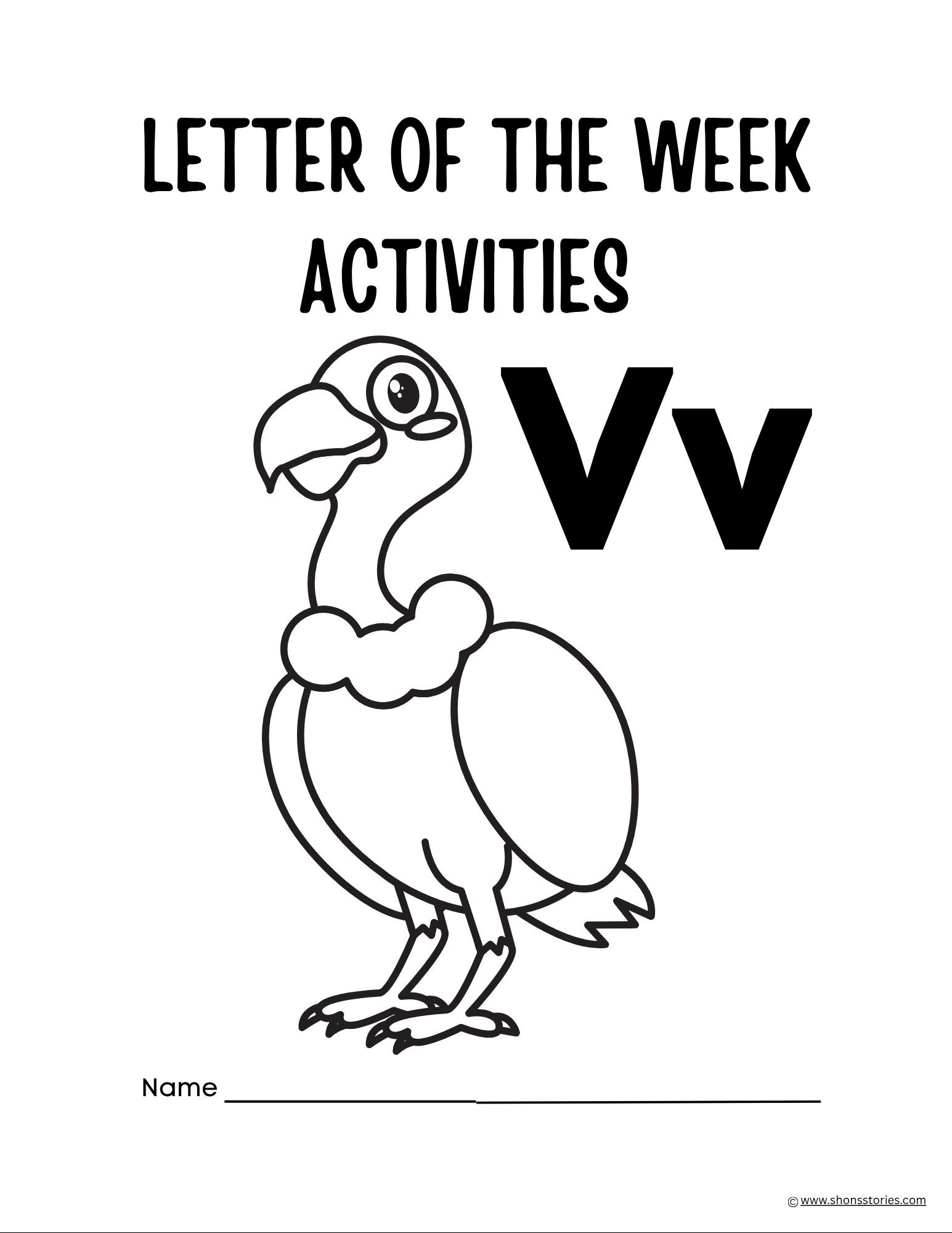 Letter V Worksheet Packet – Alphabet Tracing & Beginning Sounds ...