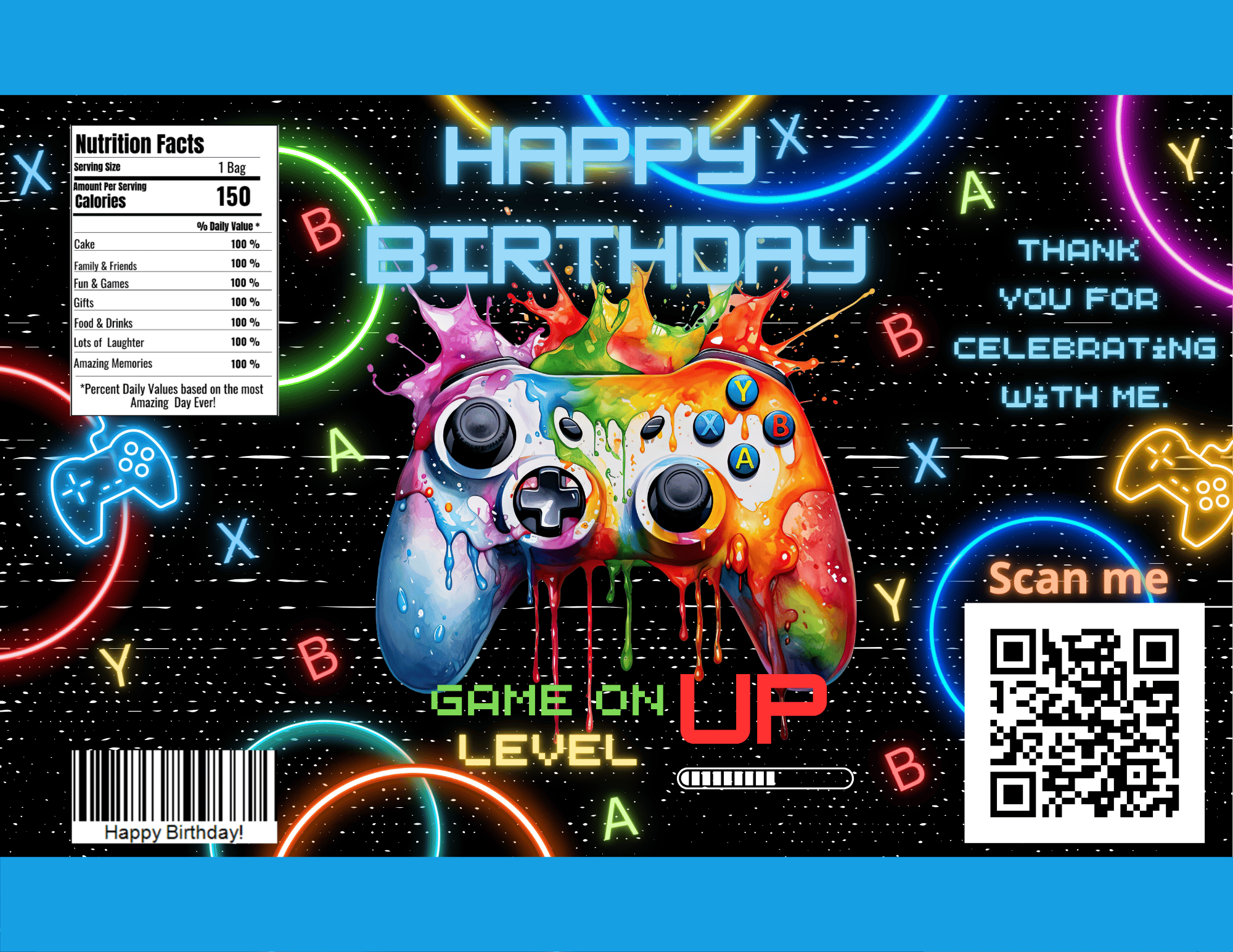 Gamer Bundle (Chip Bag, Reese, Skittles, and Capri Sun) - Party Favor ...