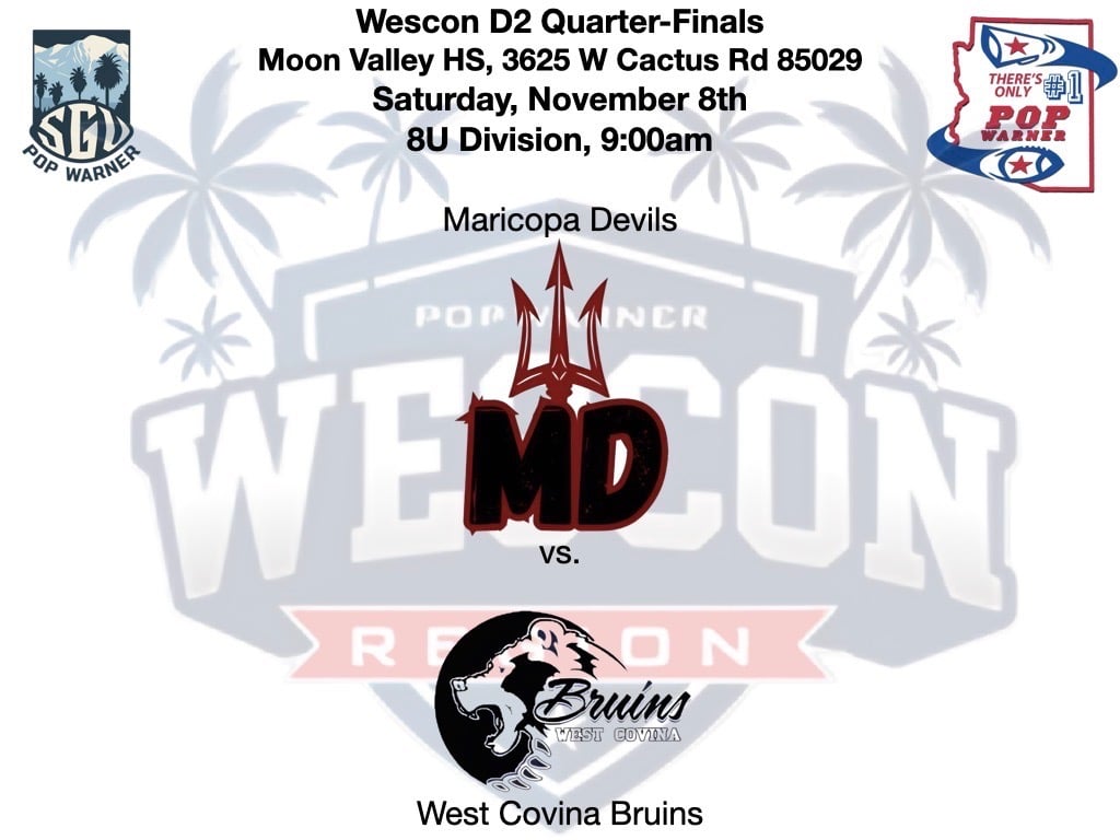 8u Maricopa Devils vs West Covina Bruins - Payhip