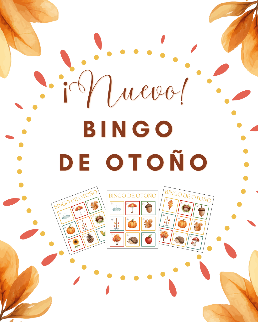 BINGO OTOÑO – juego de otoño en español - Payhip