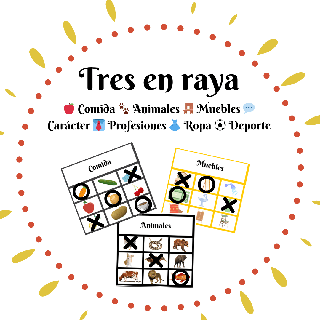 🎯 ¡Tres en raya – enseña español jugando! - Payhip