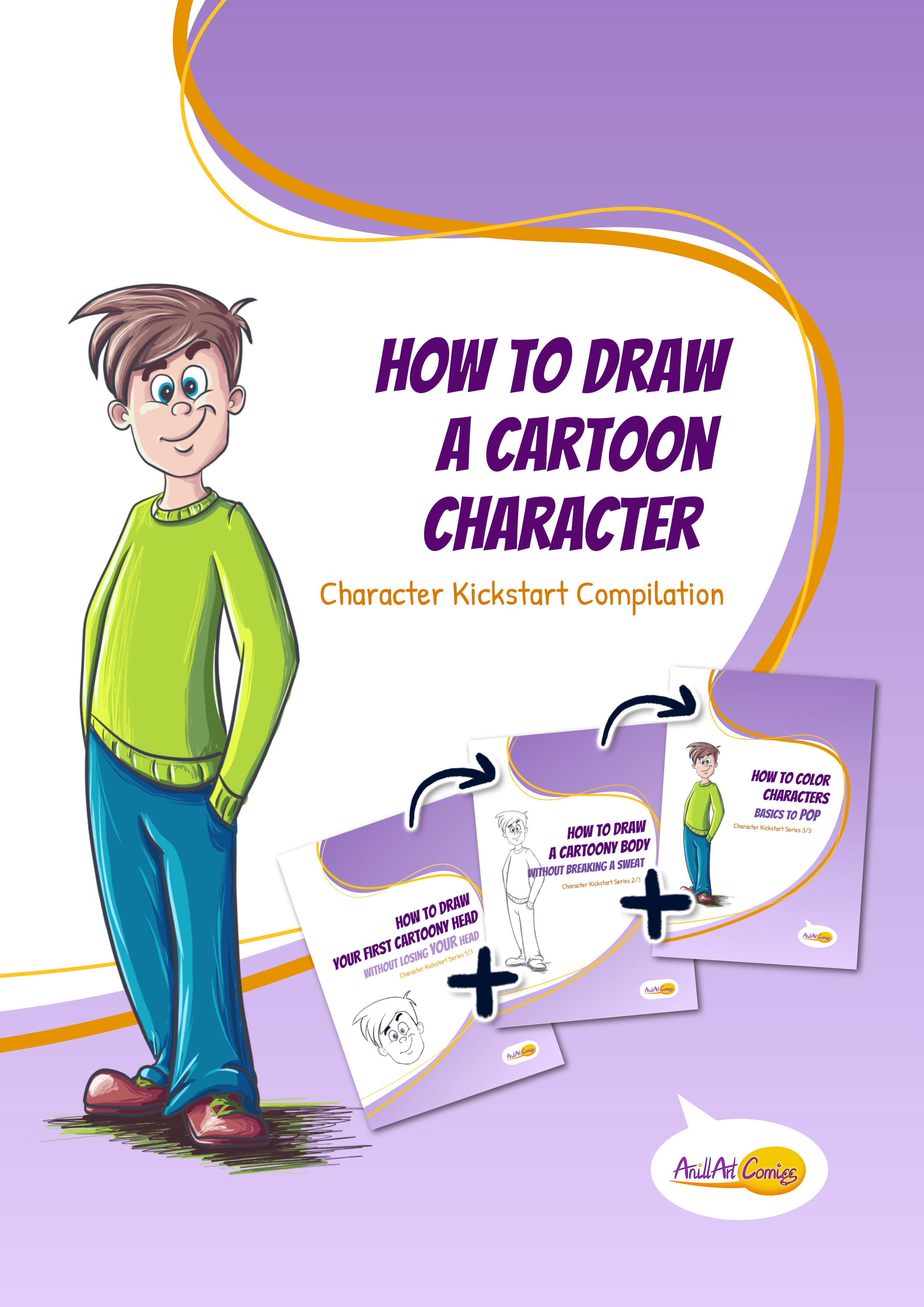FREE! - How To Draw A Cartoon Character - Character Kickstart ...