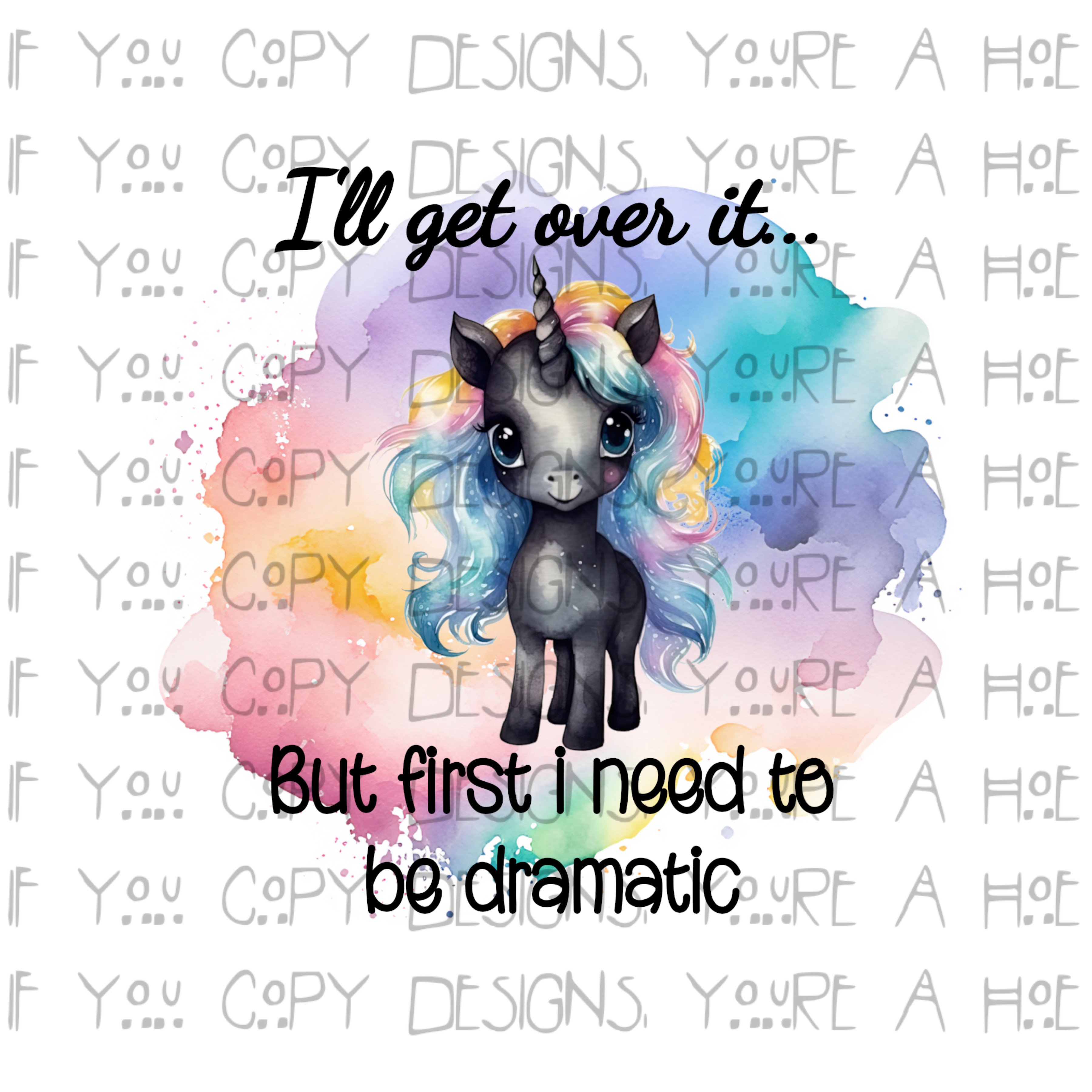 Dramatic Unicorn PNG - Payhip