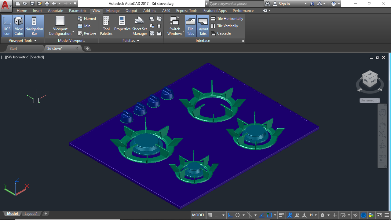 AutoCAD 3D Kitchen Stove Model – Digital Download - Payhip