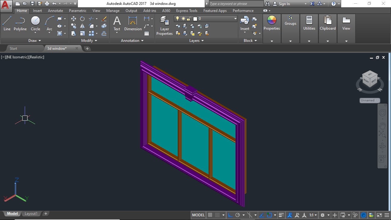 AutoCAD 3D Window Model – Digital Download - Payhip