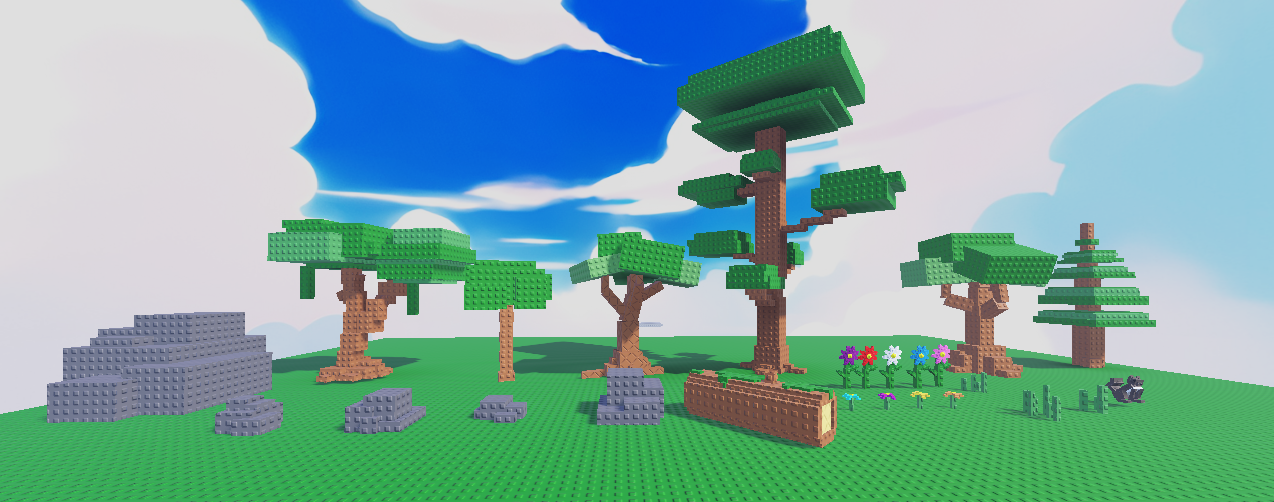 Roblox Studs Themed Low-Poly Forest Nature Pack
