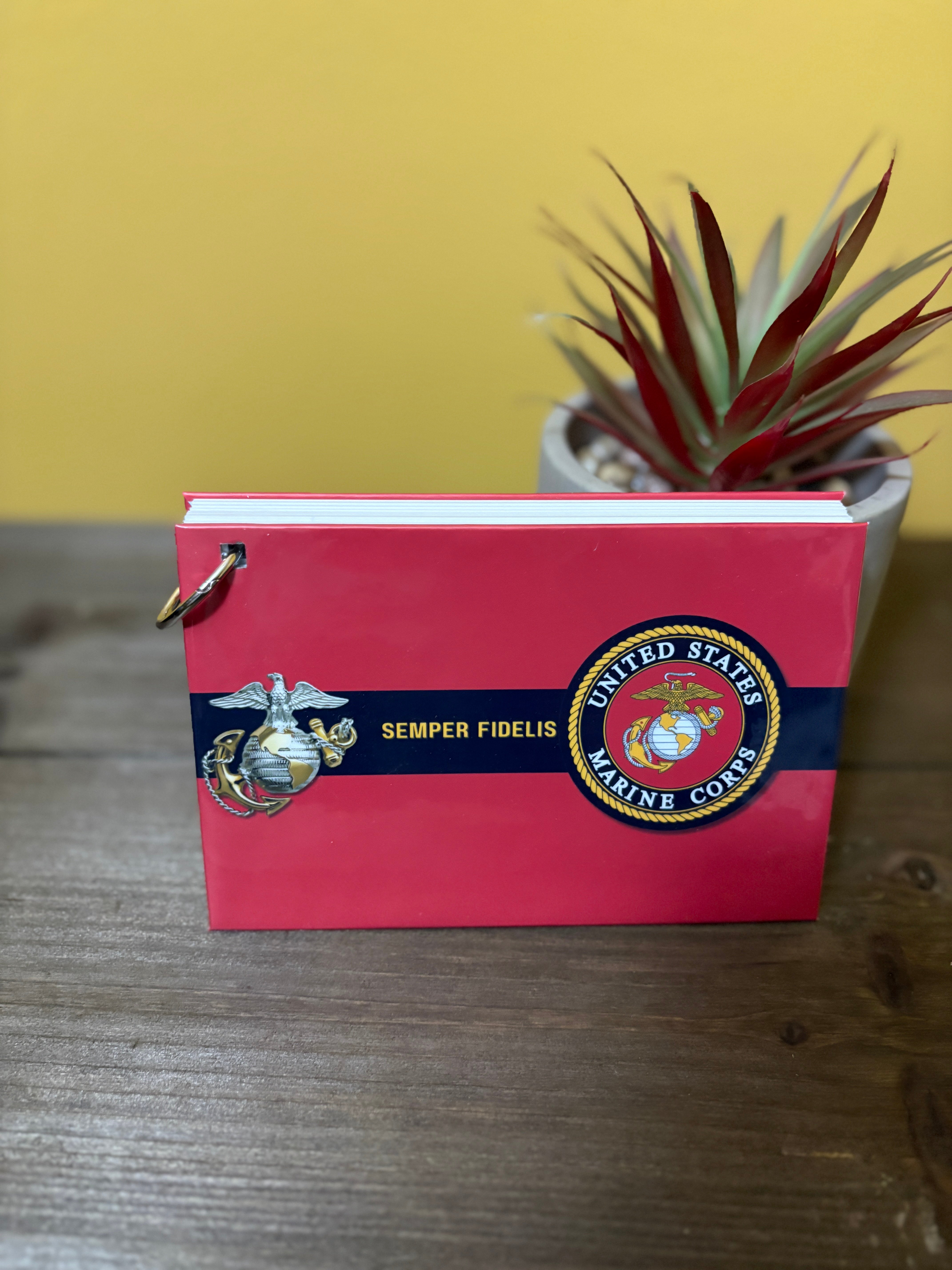U.S. Marine Corps Notecard Set – “Semper Fidelis” (Red Cover) - Payhip