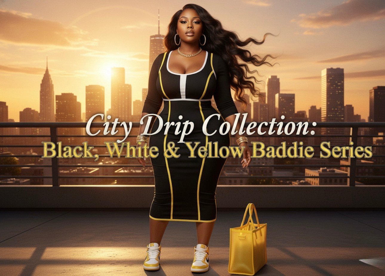 City Drip Collection- Black, White & Yellow Baddie Series - Payhip