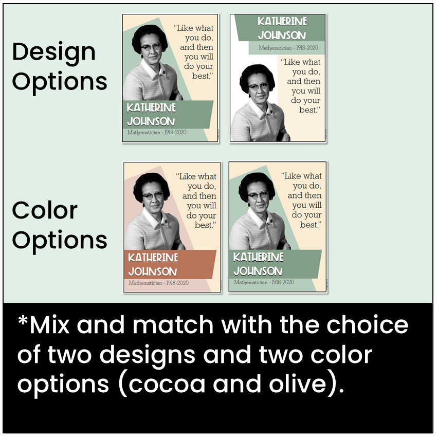 Women in STEM Posters Inspiring Quotes Women's History Month Posters