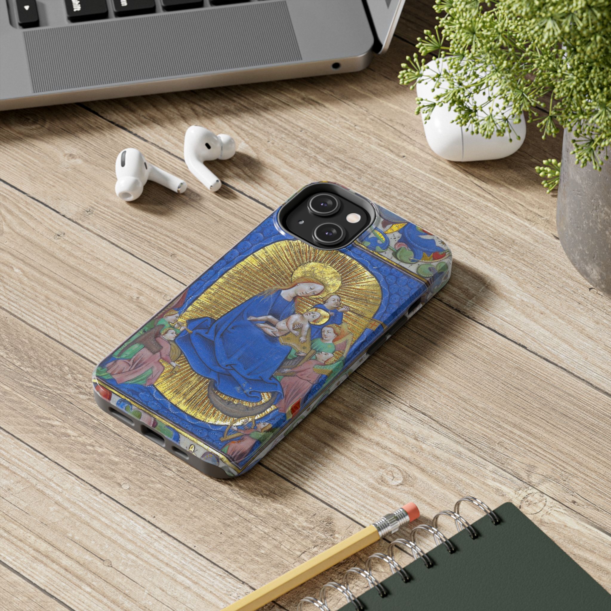 15th c. Manuscript Virgin and Child - iPhone case - Payhip