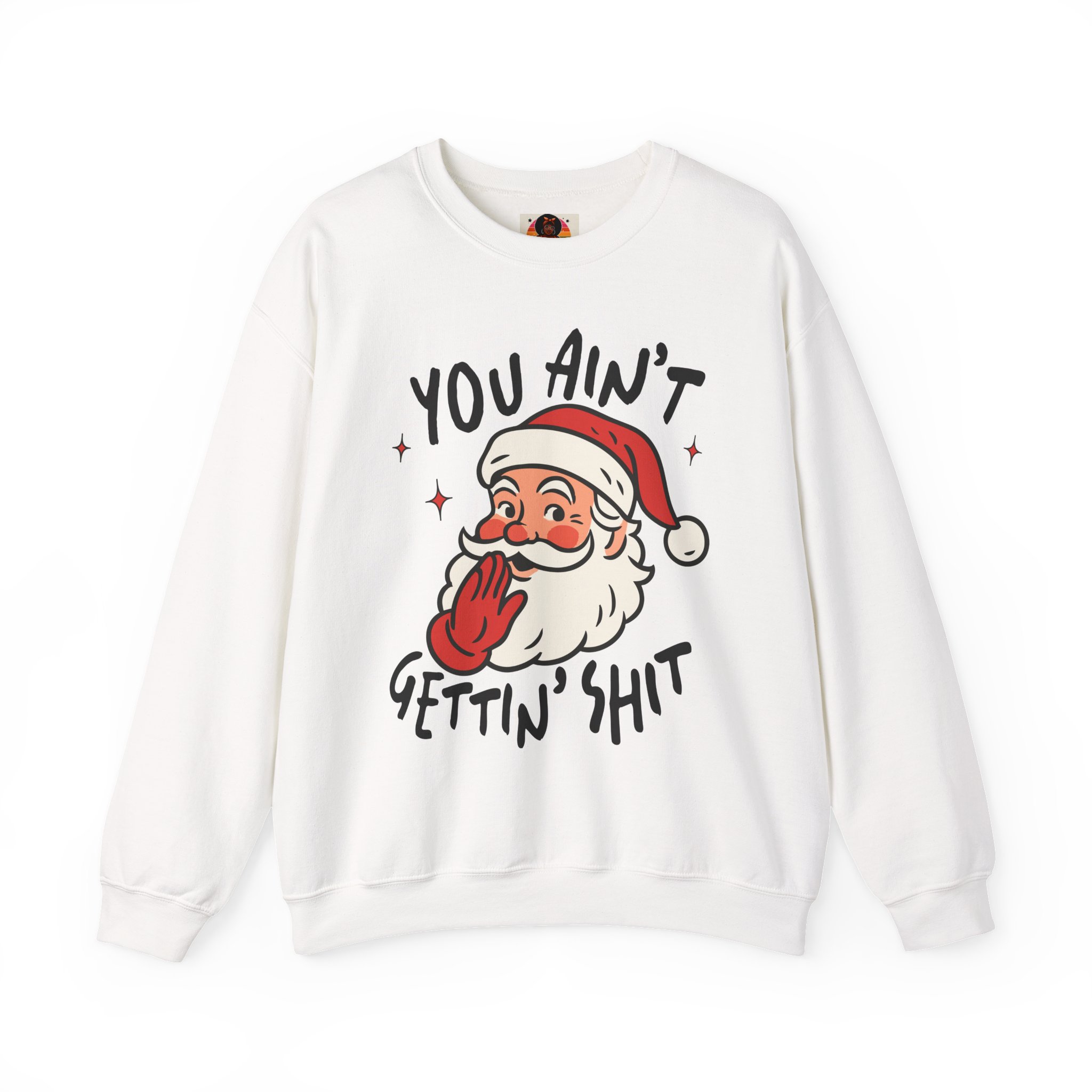 Sassy Santa Illustration Crewneck Sweatshirt - Payhip