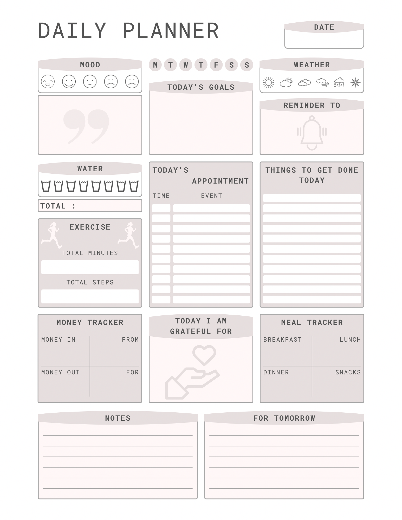 Aesthetic Daily Planner – For Clarity & Calm - Payhip