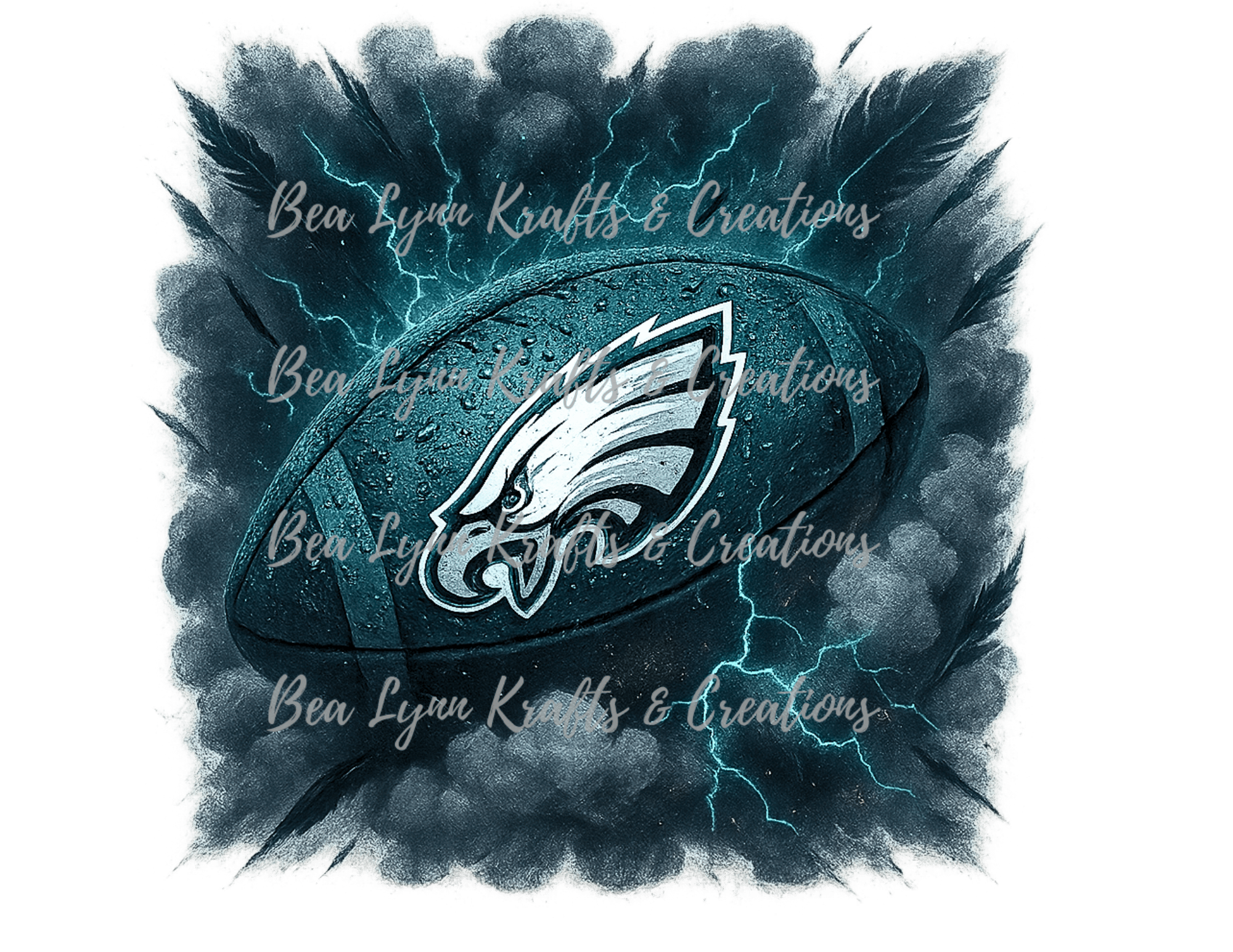 Philadelphia Eagles Football Splash PNG | Midnight Green Burst with ...