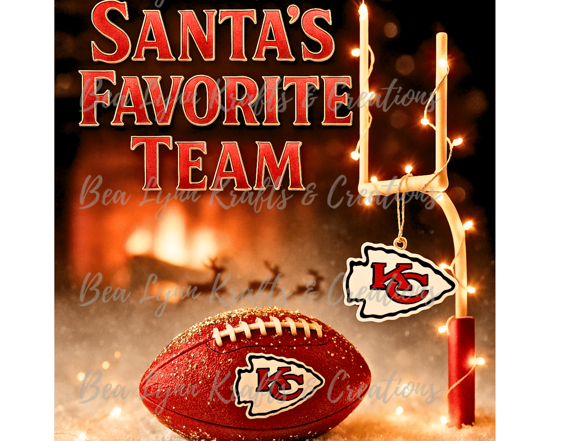 Kansas City Chiefs Christmas PNG | Santa’s Favorite Team | Holiday ...