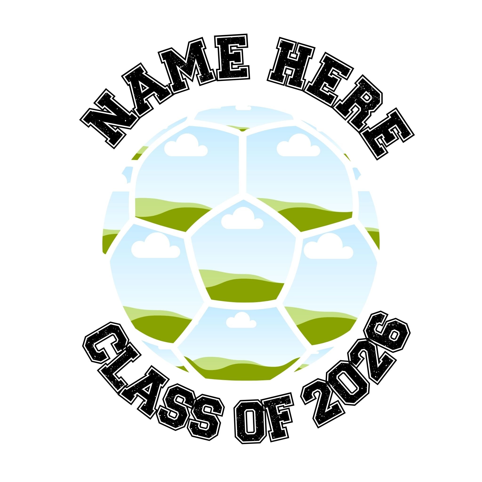 Soccer Graduation Photo Collage Frame Canva Template | Class of 2026 ...
