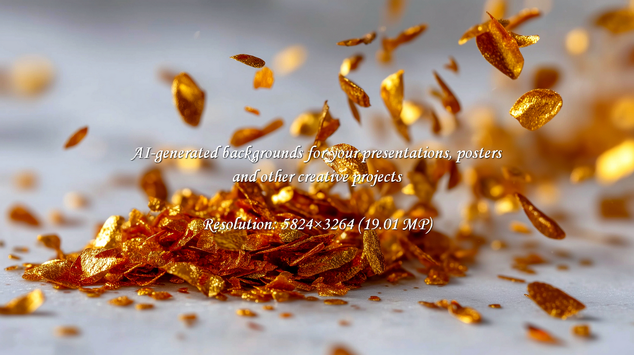 Sparkling golden edible glitter flakes raining down, creating a ...