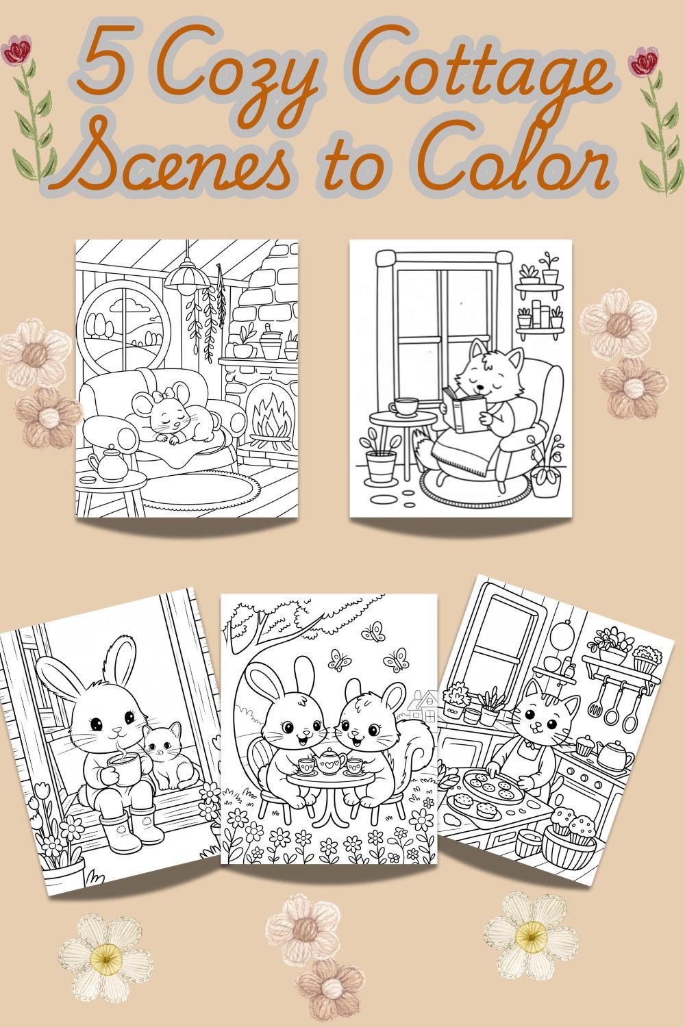 COZY COTTAGE COLORING BUNDLE - Payhip